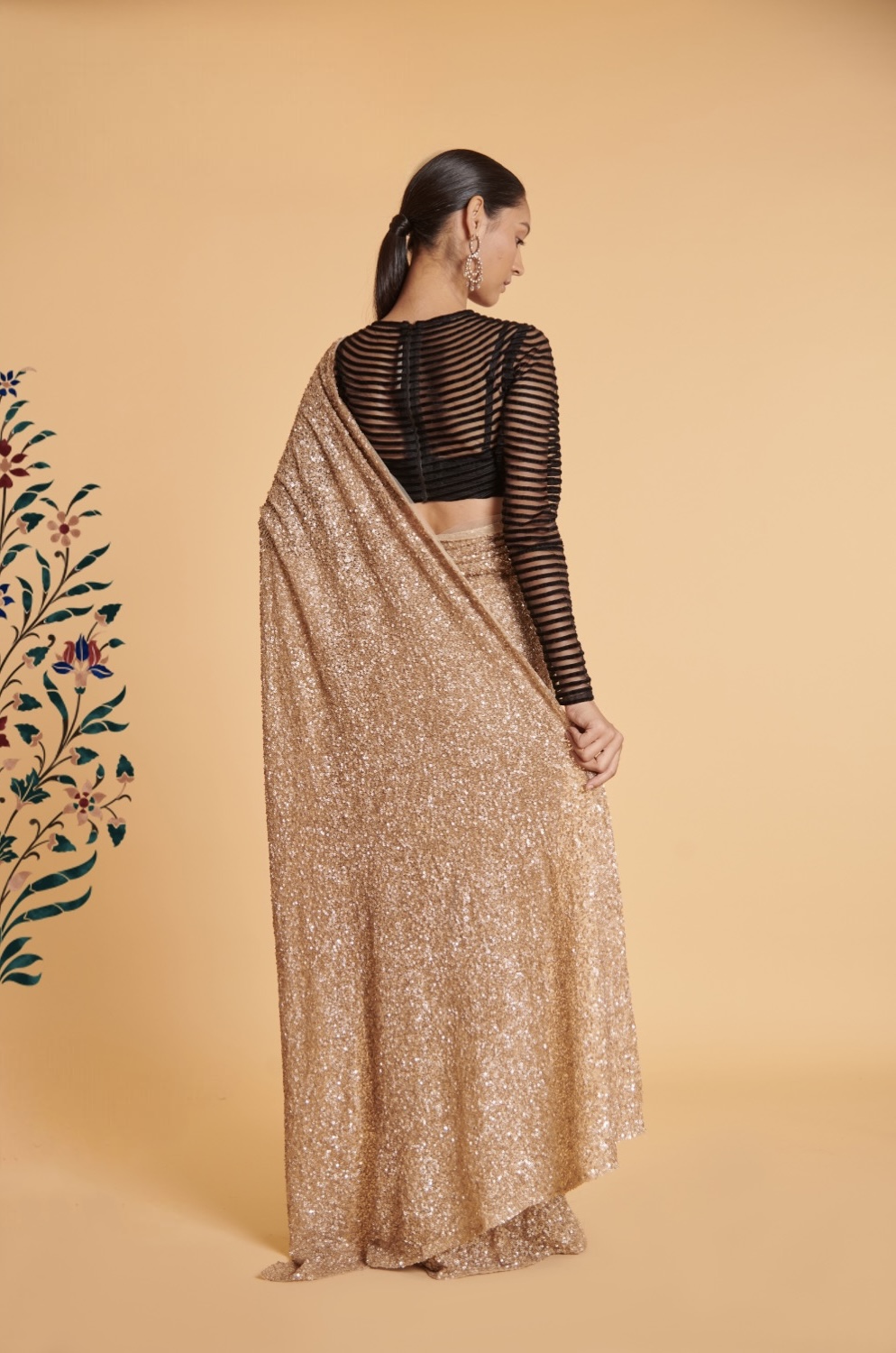 Neo Gilded Bling Bling classic Saree - Indian Clothes in Dallas ...