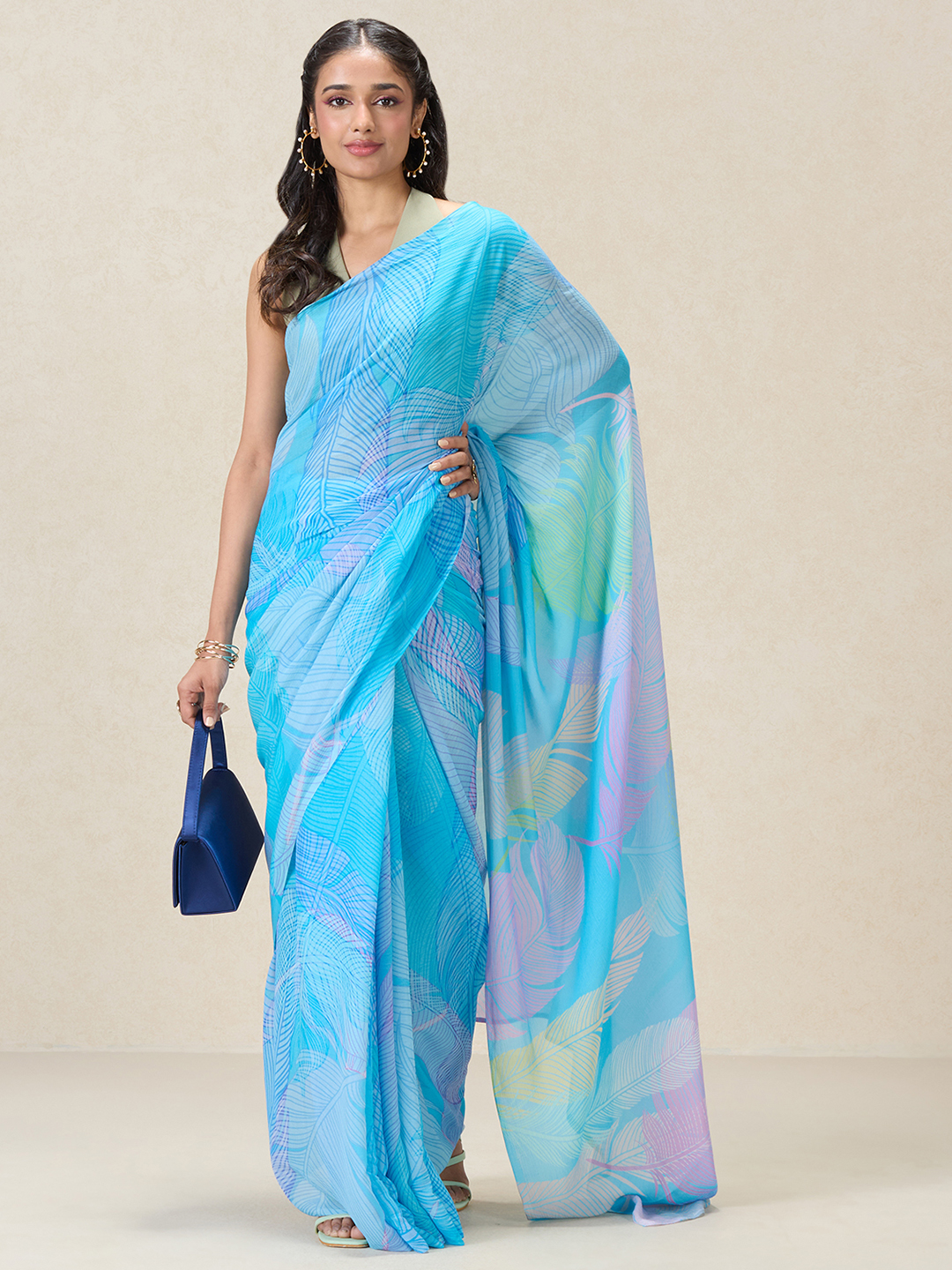 Floating Feathers Saree - Indian Clothes in Dallas - Custom Designed ...