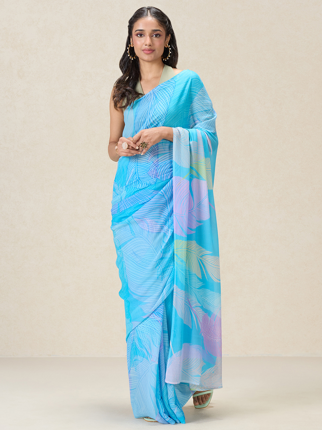 Floating Feathers Saree - Indian Clothes in Dallas - Custom Designed ...