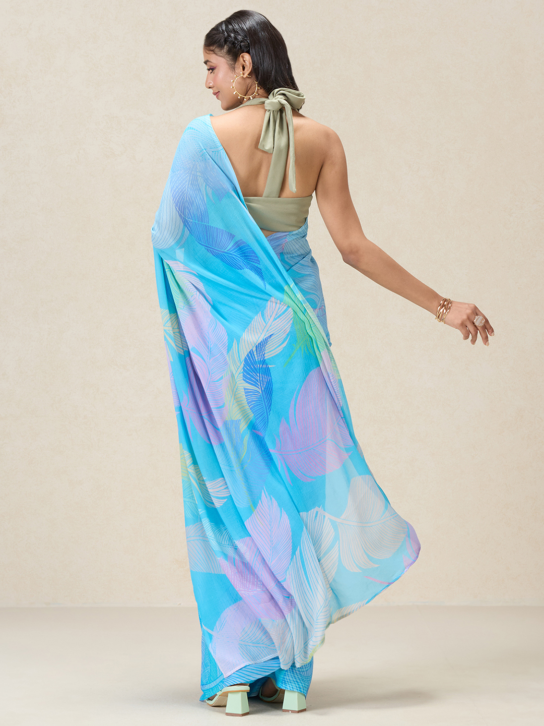 Floating Feathers Saree - Indian Clothes in Dallas - Custom Designed ...