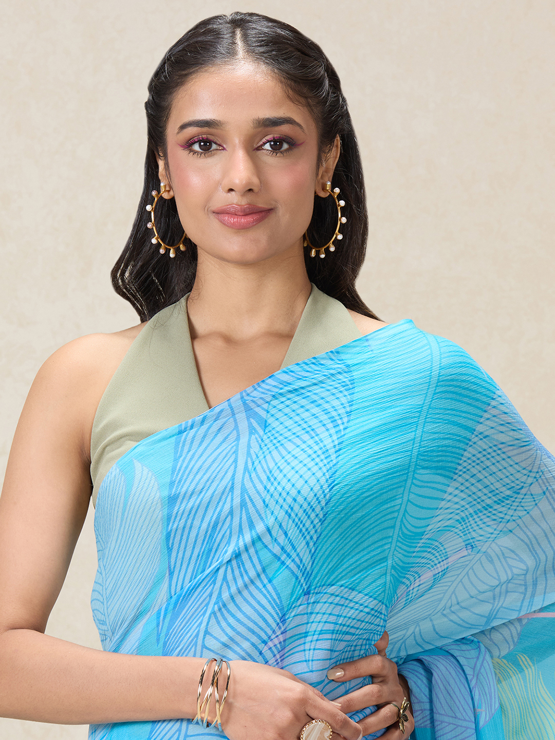 Floating Feathers Saree - Indian Clothes in Dallas - Custom Designed ...