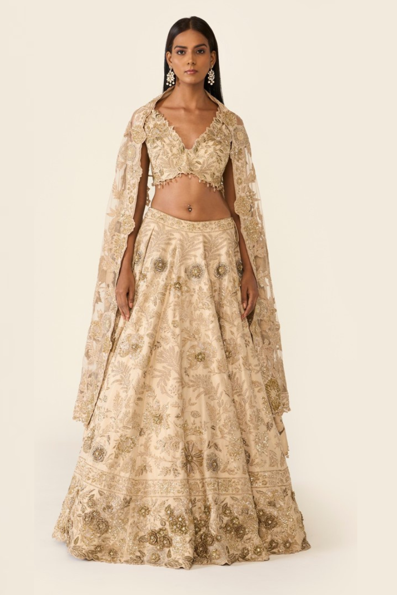 Golden Lehenga Set - Indian Clothes in Dallas - Custom Designed Dresses ...