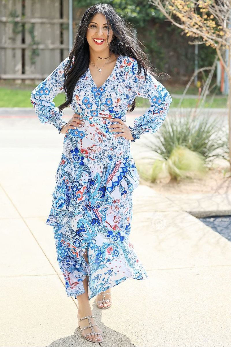 Azure Blue Jumpsuit Love - Indian Clothes in Dallas - Custom Designed ...