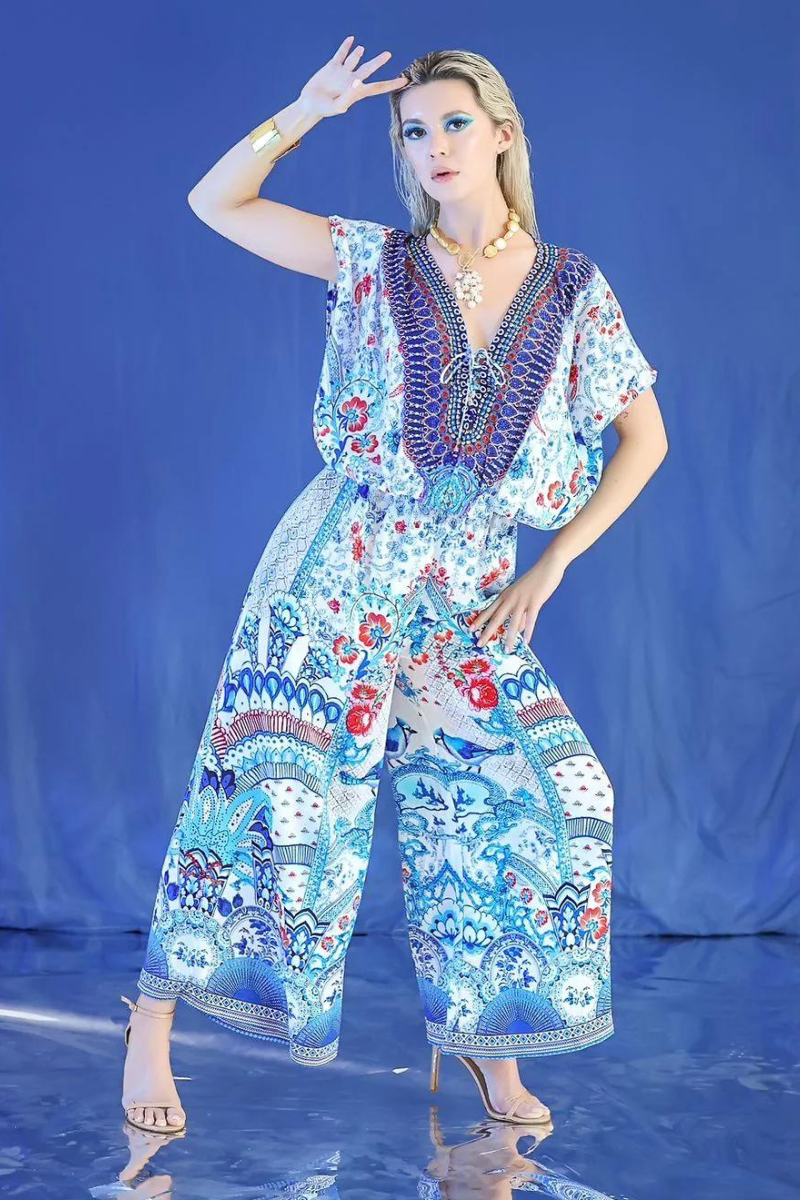 Azure Blue Chic Set - Indian Clothes in Dallas - Custom Designed ...