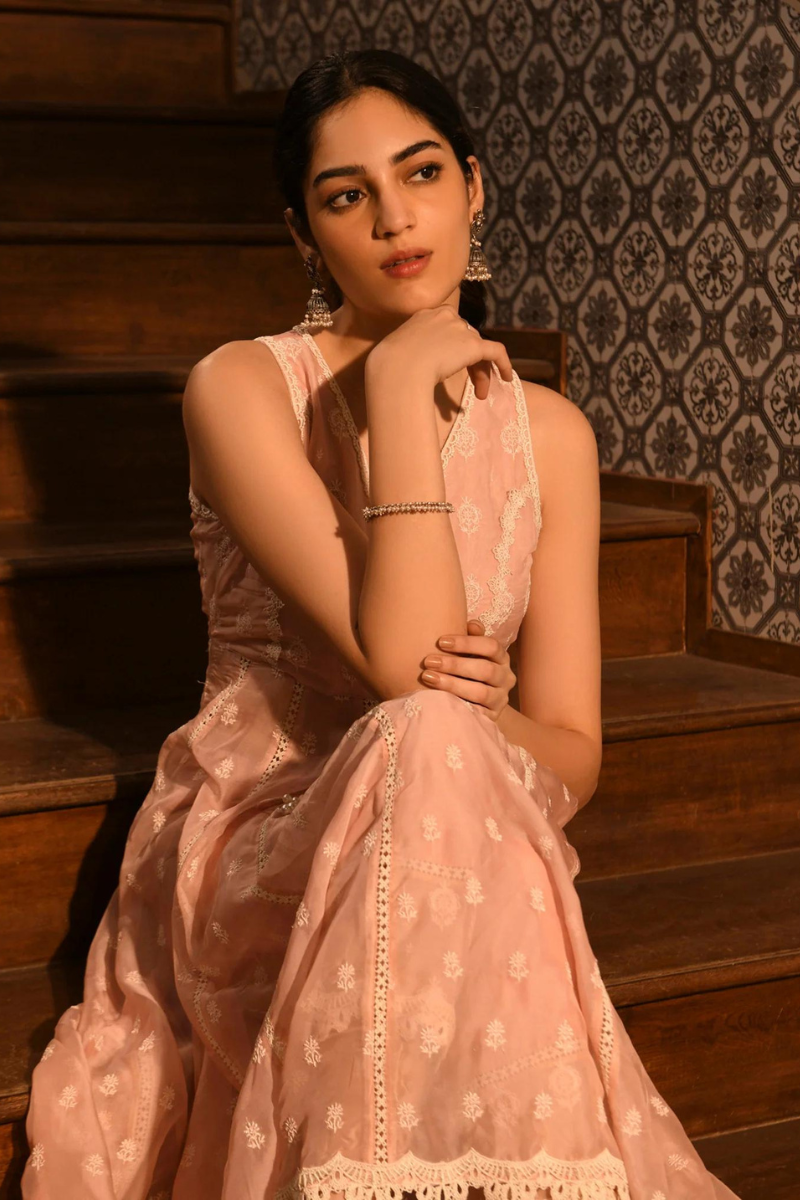 Badra Pink Kurta Set - Indian Clothes in Dallas - Custom Designed ...