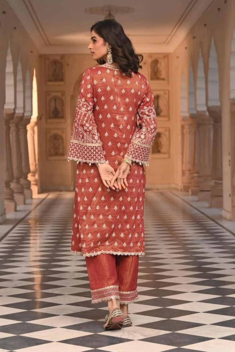 Dholna Red Kurta Set - Indian Clothes in Dallas - Custom Designed ...