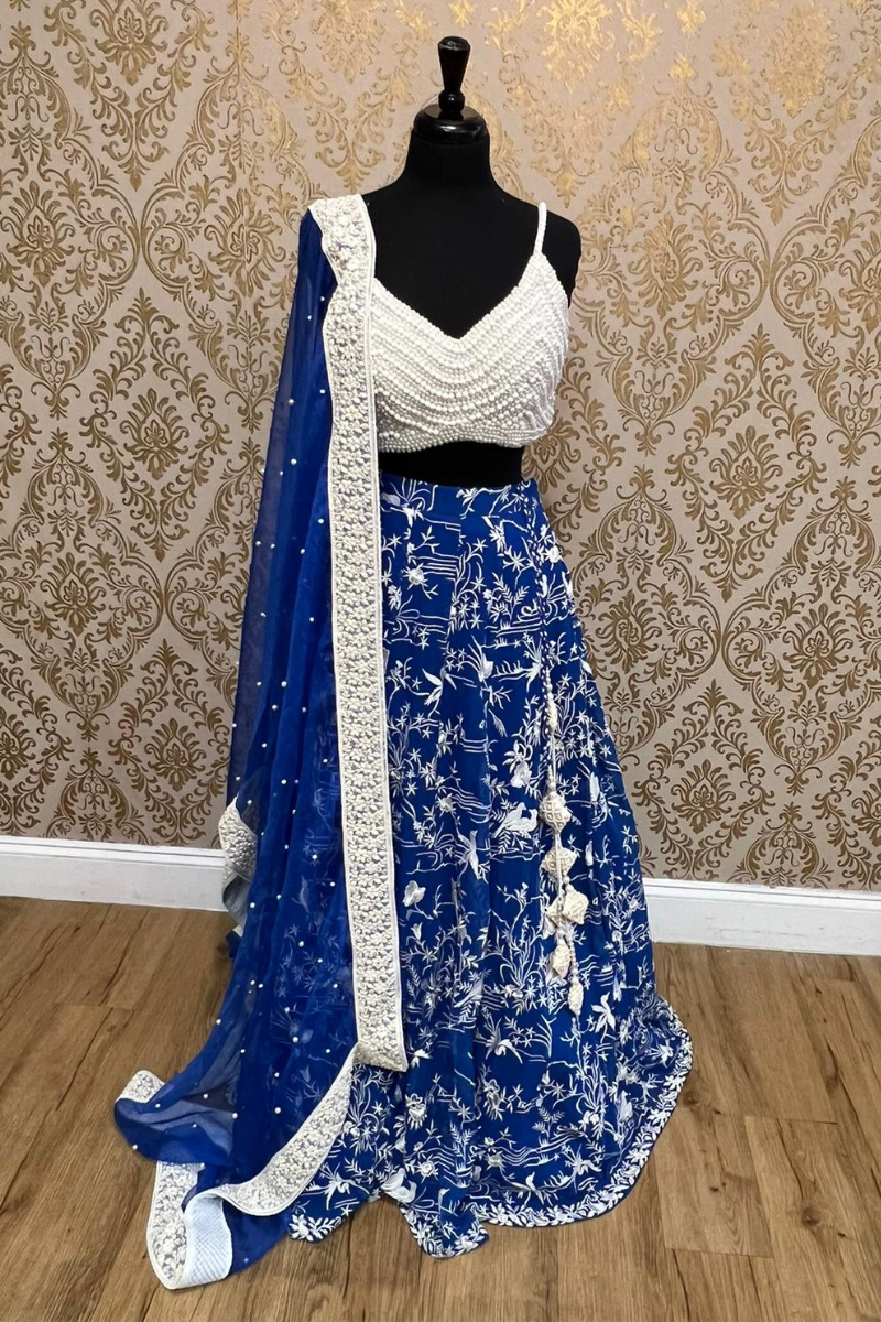 Parsi embroidered lehenga - Indian Clothes in Dallas - Custom Designed ...